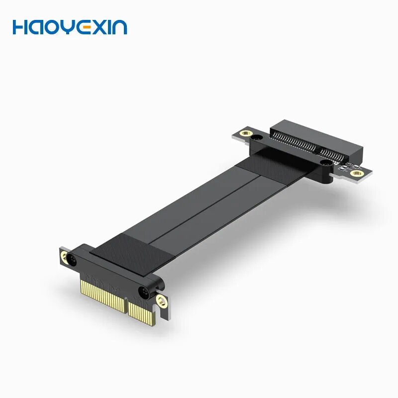 Haoyexin PCI-E 4X Адаптер Riser Card 90 градусов 10CM, 90-180