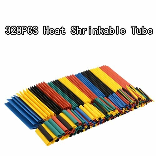 Цветная термоусадочная трубка, 328 шт, термоусадочная трубка, комбинированный рукав, электрическая лента, изоляция, усадка, защита окружающей среды