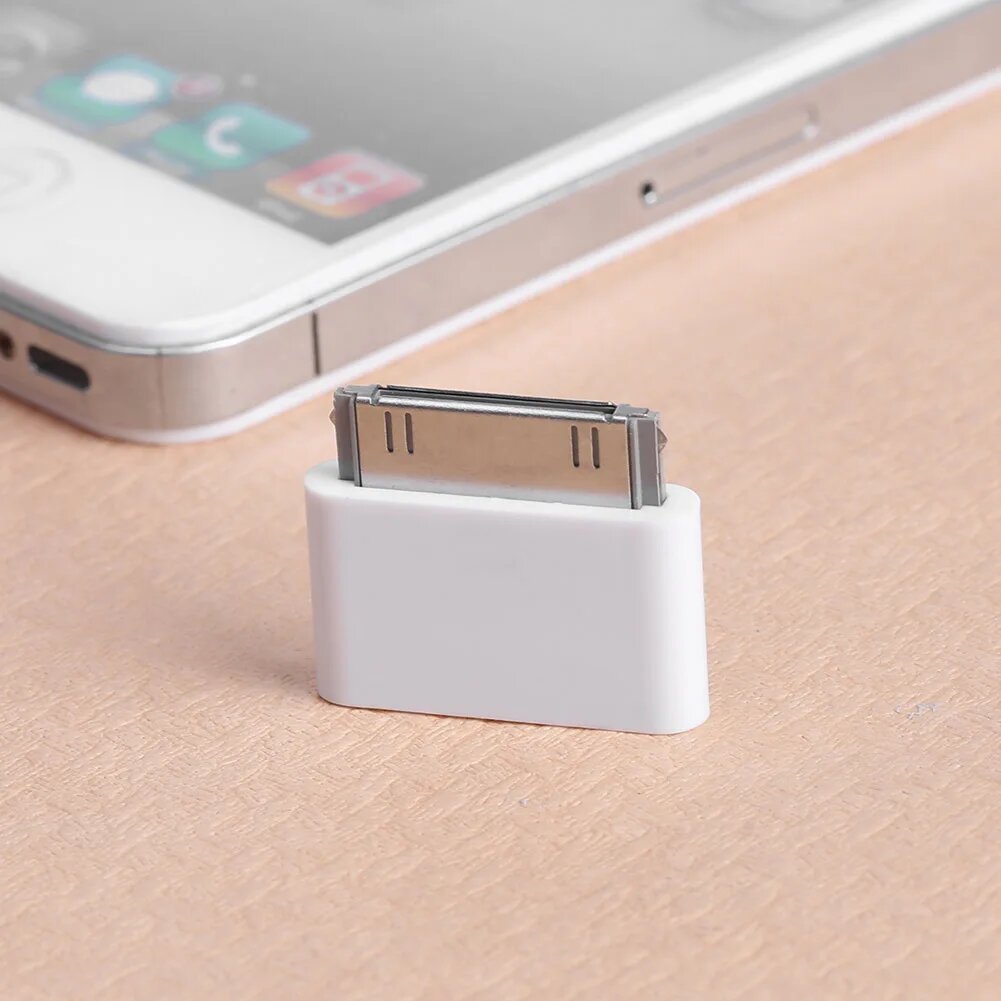 Женский адаптер Micro USB-папа для 30-контактного зарядного устройства iPhone4 4S 3G 3GS