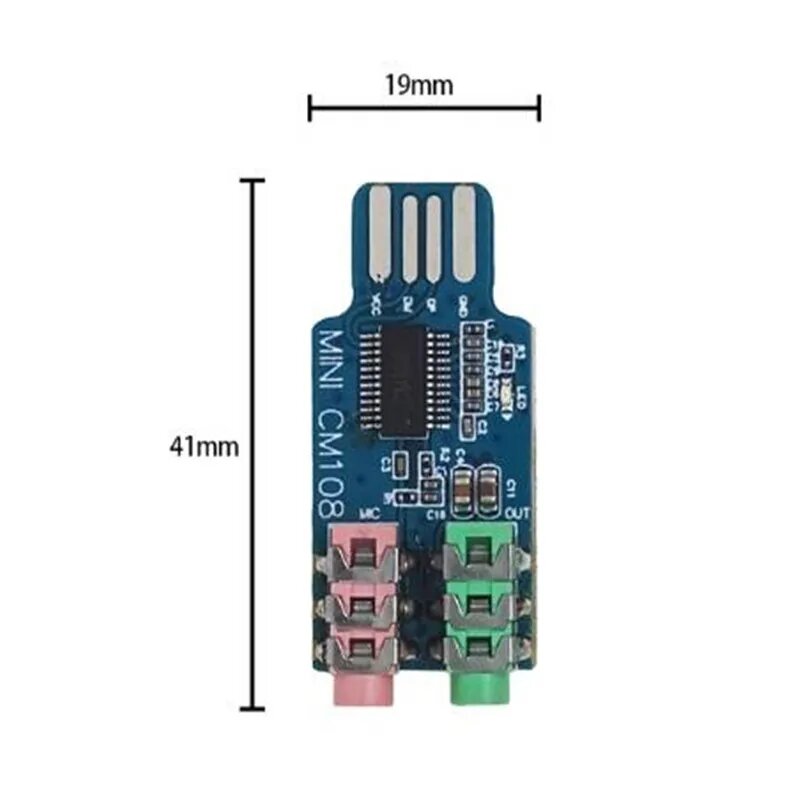 USB звуковая карта CM108 Mini version