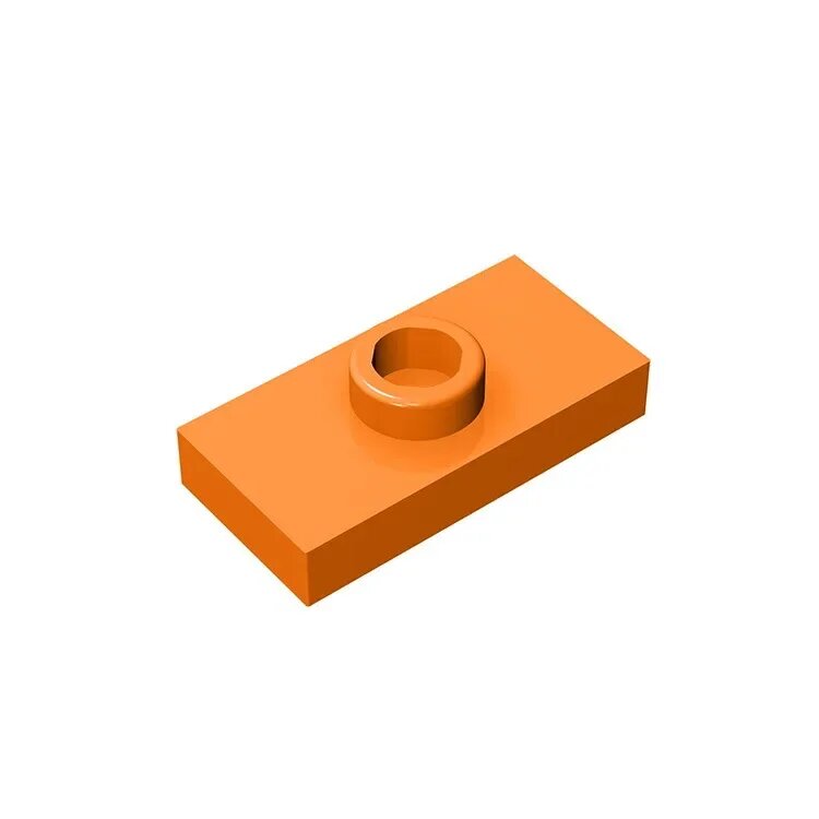 Пластина LEGO 1x2 Оранжевый (021)