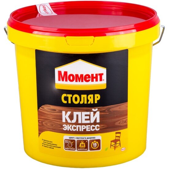 Столярный клей для дерева Момент Столяр Экспресс, 3 кг