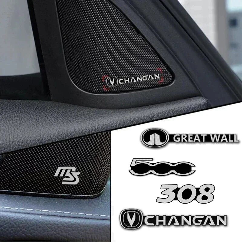 4 шт, декоративные автомобильные наклейки-эмблемы для аудио Acura TLX CDX MDX for SSangYong Logo