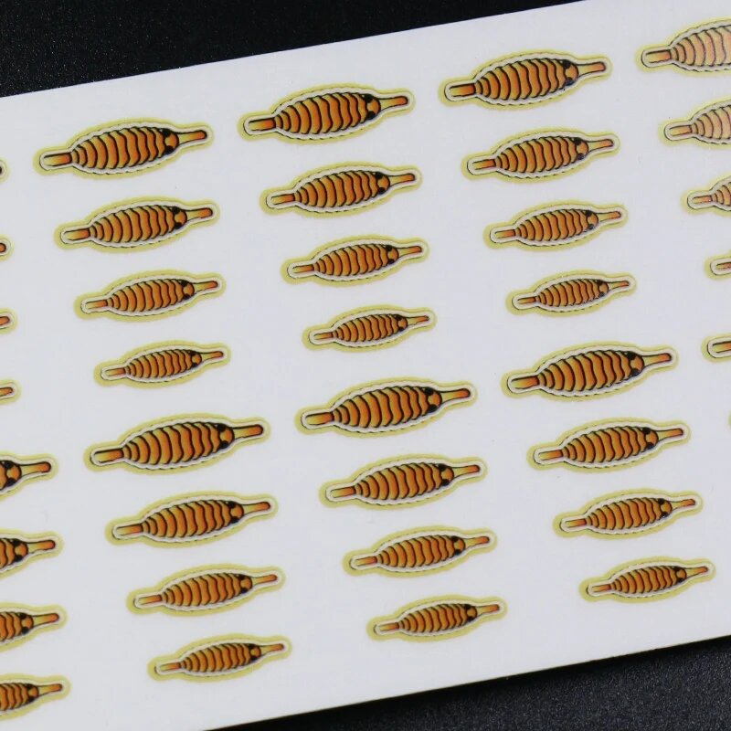 Набор спинок креветок Royal Sissi, 80 шт, 4 цвета Maize yellow 2sheets