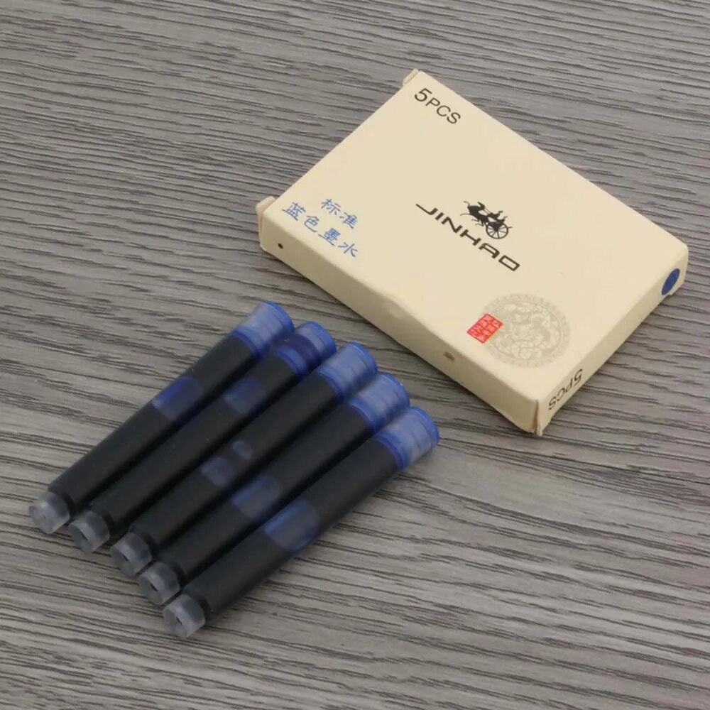 JINHAO 2.6мм картриджи чернил 5 шт. Темно-синий, A-12