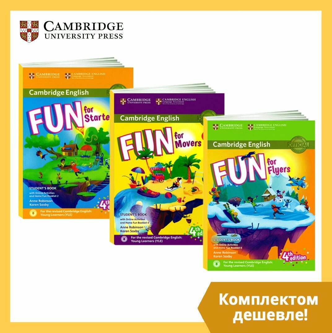 Fun for Starters, Movers, Flyers + Home Fun Booklet 2,4,6 (Набор из 3 комплектов)