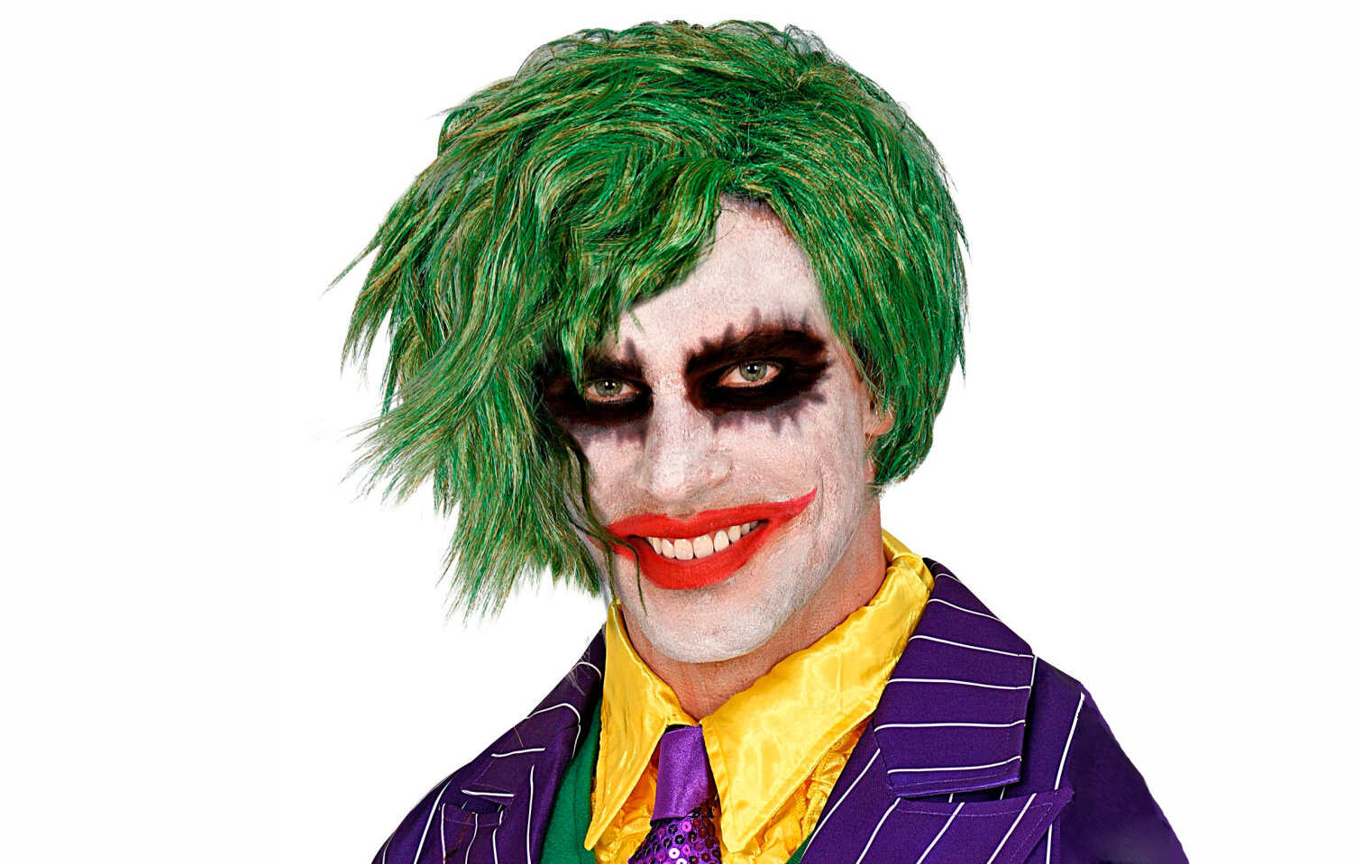 Парик Клоуна дьявольский 01989, зеленый полиэстер, без размера