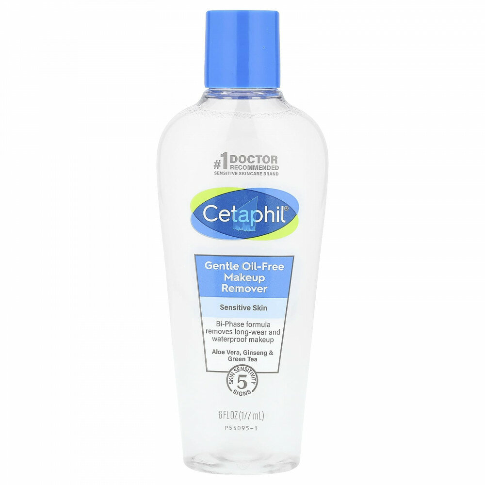 Cetaphil, Нежное средство для снятия макияжа, 177 мл (6 жидк. Унций)