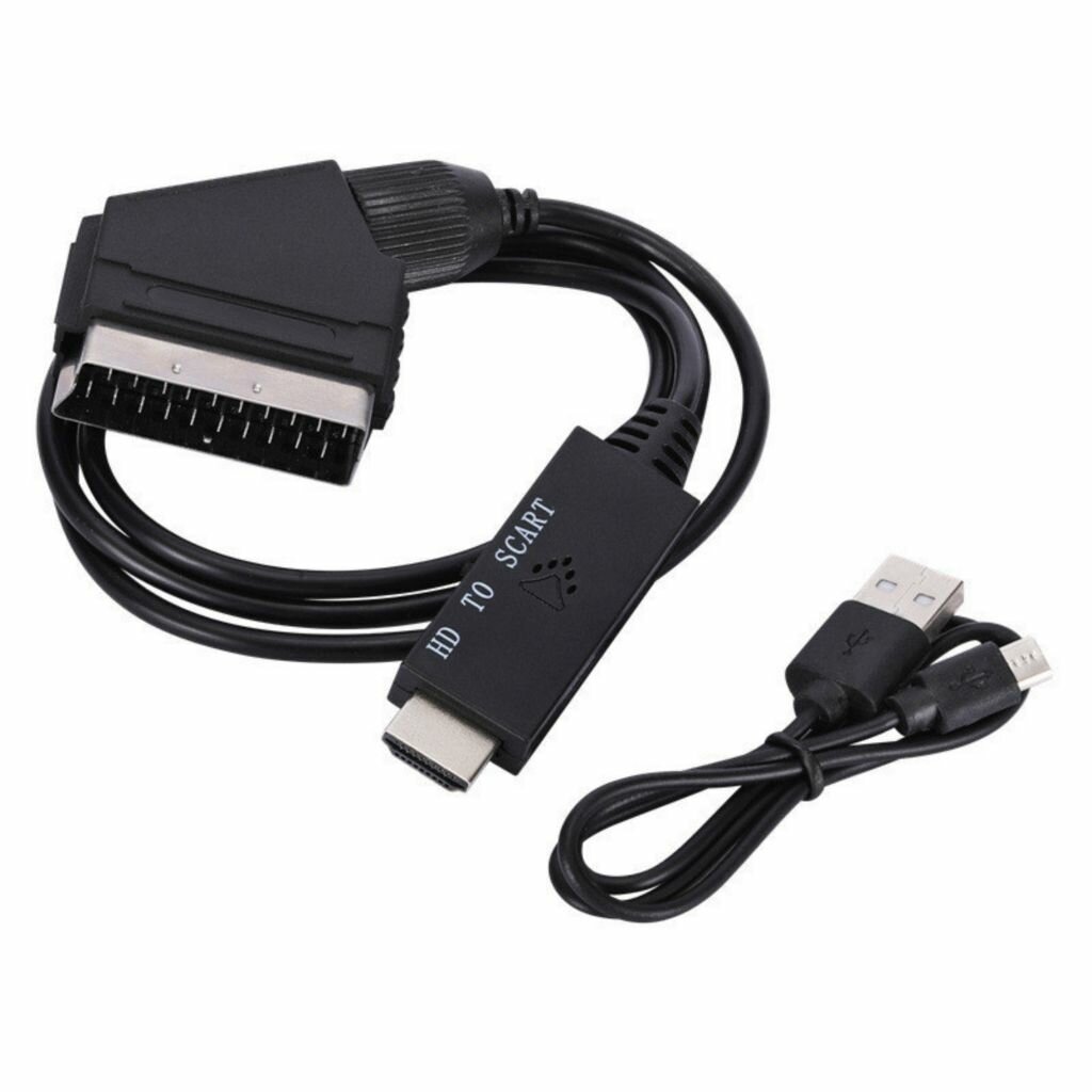 (1x) Конвертер HDMI в SCART с кабелем питания
