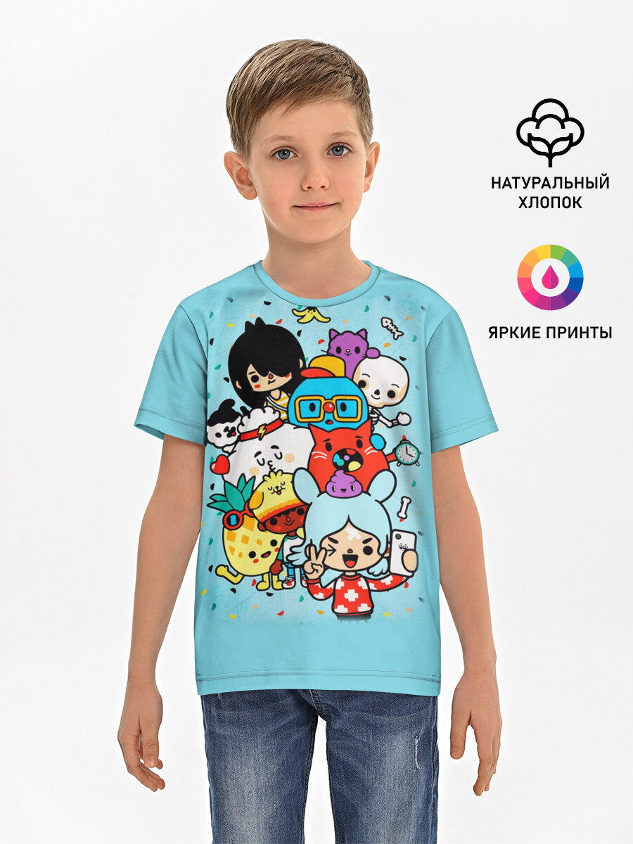 Футболка хлопковая детская Toca Boca Тока бока из игры