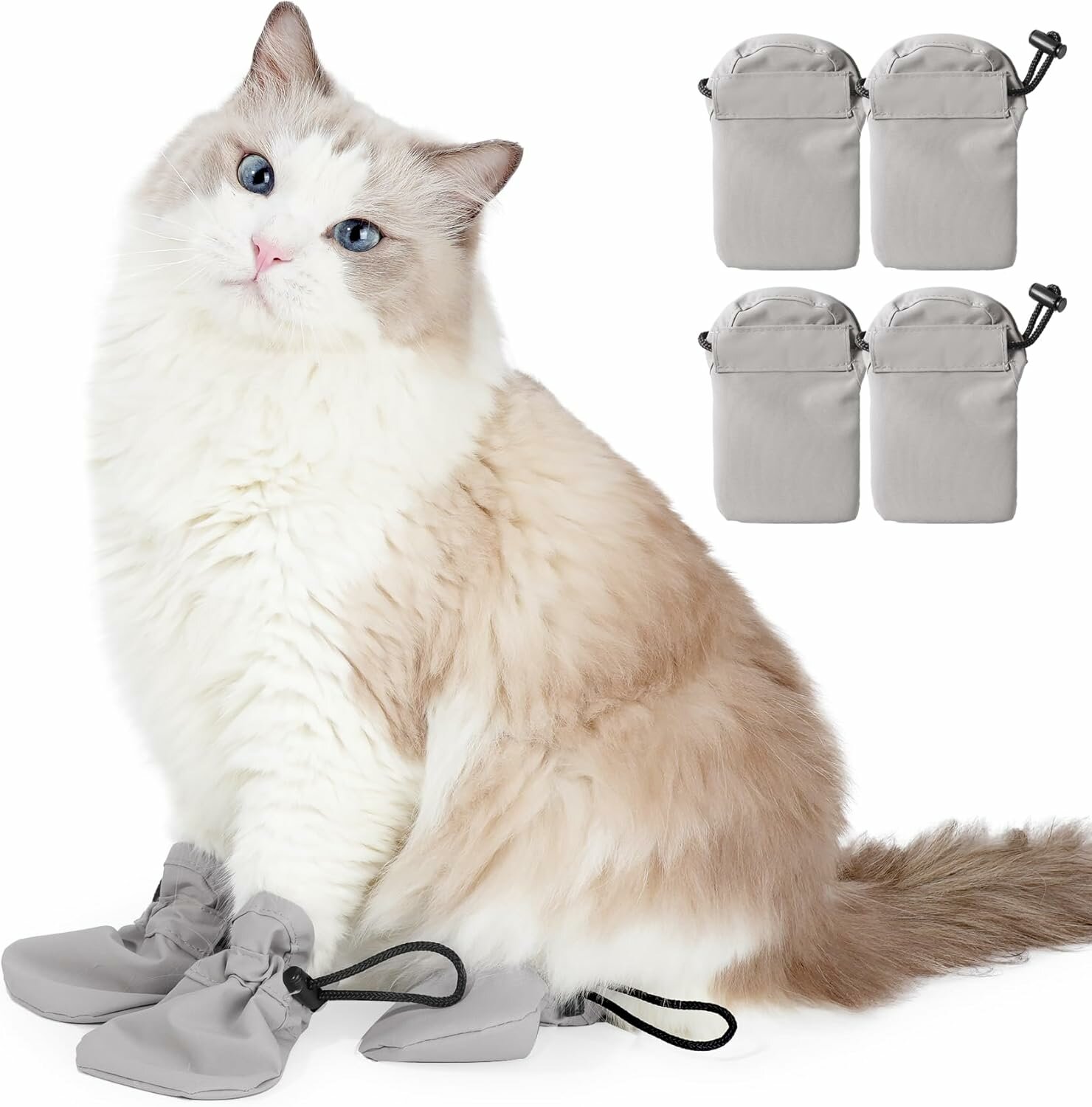 Устойчивая к царапинам обувь для кошек, регулируемая, нескользящая