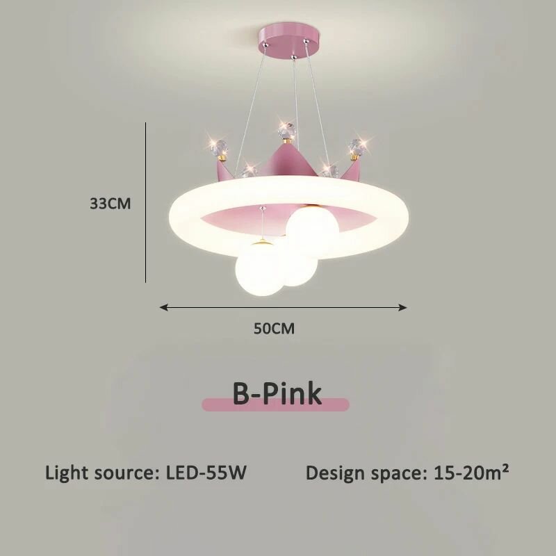 Люстра, светильник в виде короны, в облака, LED