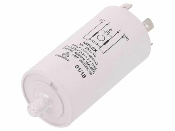 Фильтр помехоподавляющий MIFLEX FP-250/16 сетевой, 250В AC, 1мГн, Cx 0,47 мкФ, 16А