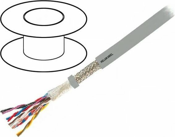 Провод управления HELUKABEL 19107 SUPER-PAAR-TRONIC-C-PUR 8x2x0,25мм2 PUR,1 м
