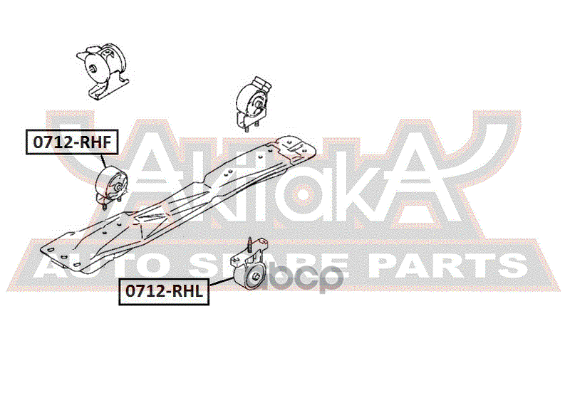 Опора двигателя лев. SUZUKI LIANA RH413/RH416/RH418 2001-2008 ASVA арт. 0712RHL