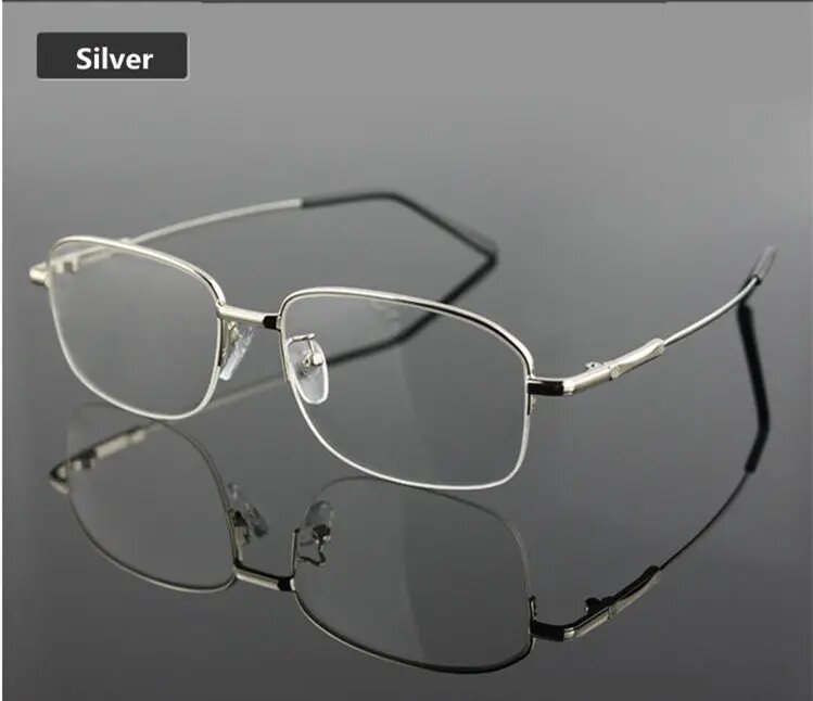 Титановые очки UVLAIK Silver, оправа с памятью