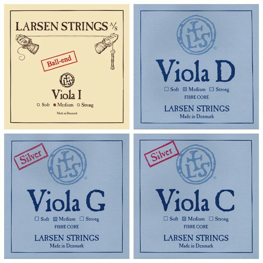 Комплект струн для альта (аккорд) Larsen, среднего натяжения, Larsen 635431 (G)