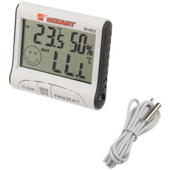 Термогигрометр Rexant комнатно-уличный