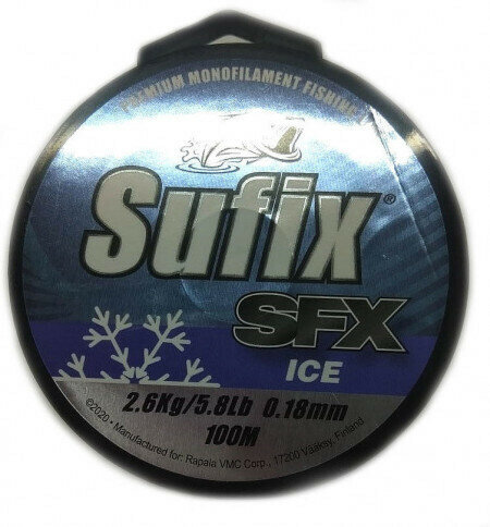 Леска зимняя SUFIX SFX Ice (SFXI20C100 (100 м 0,2мм) )