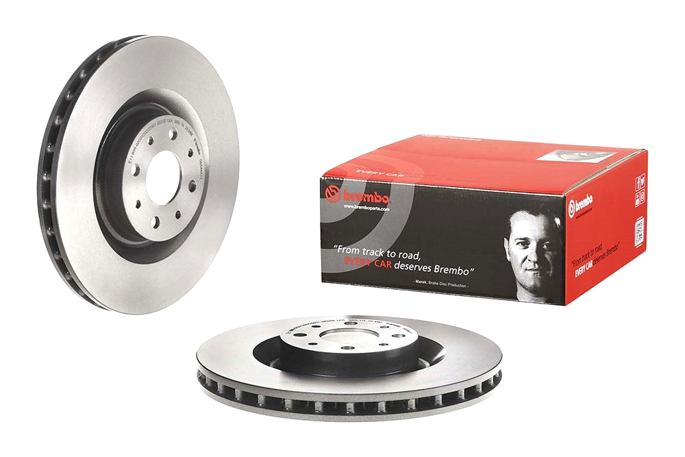 BREMBO 09. A444.11 (51817217 / 51822658 / 51857319) диск тормозной lancia delta III (844_) 2.0 d multijet (844. axg1a, (Комплект 2 штуки)