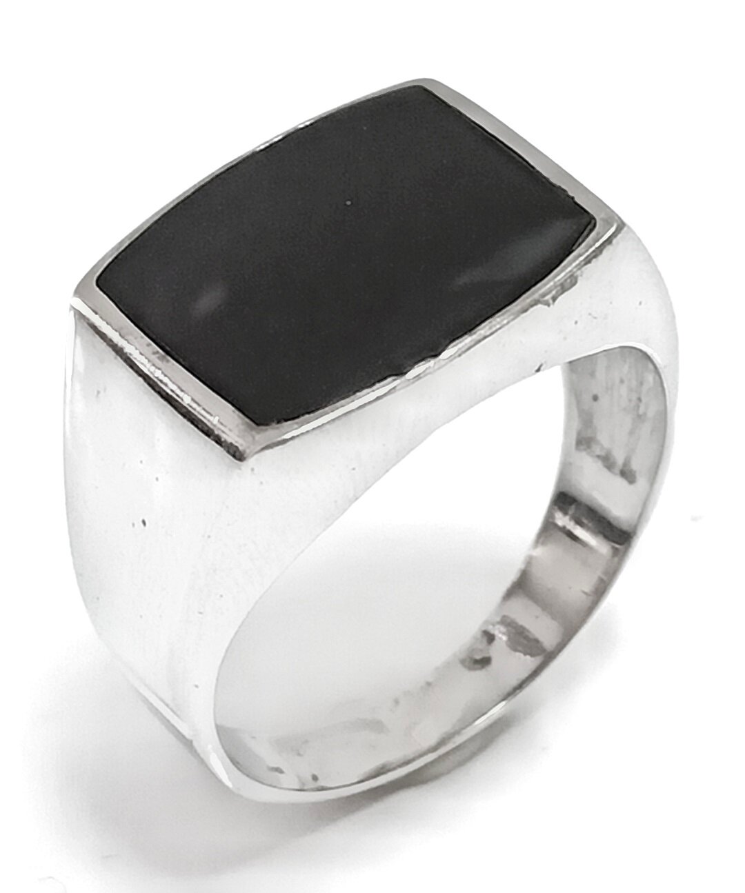 Печатка, серебро, 925 проба, родирование, оникс