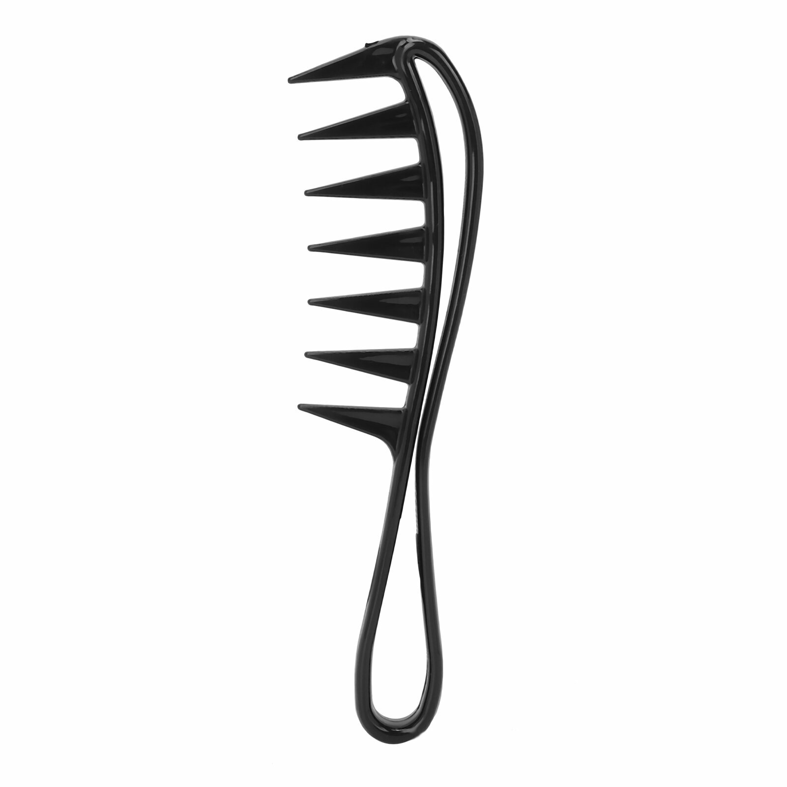 Professional Wide Tooth Hair Detangler AntiStatic Detangling Comb Salon Styling Comb(Black )