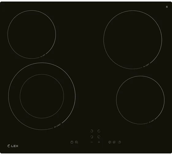 Панель варочная LEX EVH 641A BL (CHPE000017 Ob0624) электрическая Чёрный