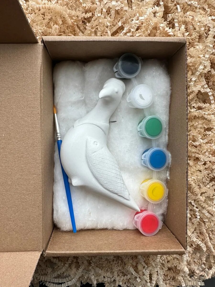 Елочная фигурка для росписи Чайка