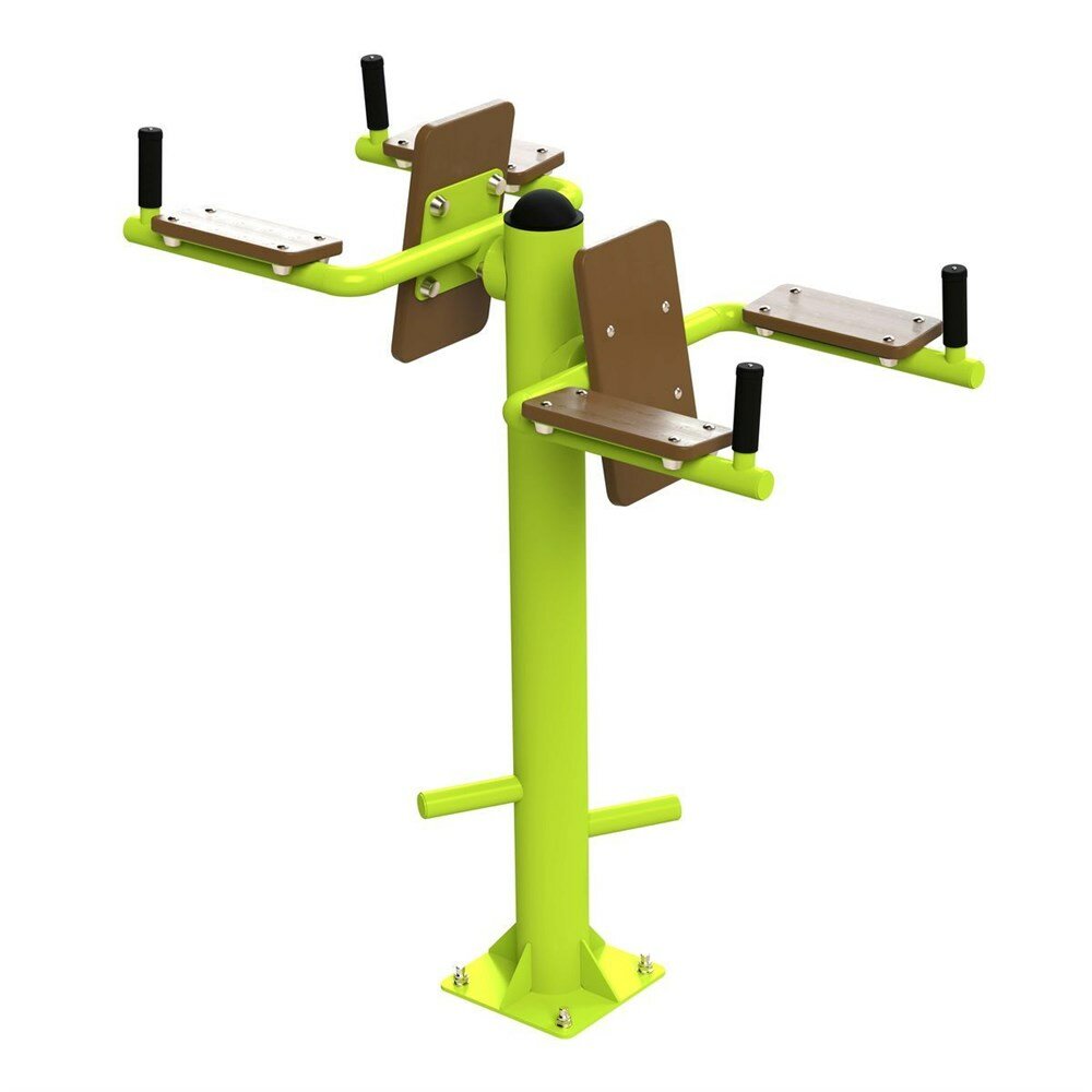 ZAVODSPORTA Fix-1708 Уличный тренажер Упор для пресса ZAVODSPORTA pantone 382C (другие цвета опционально)