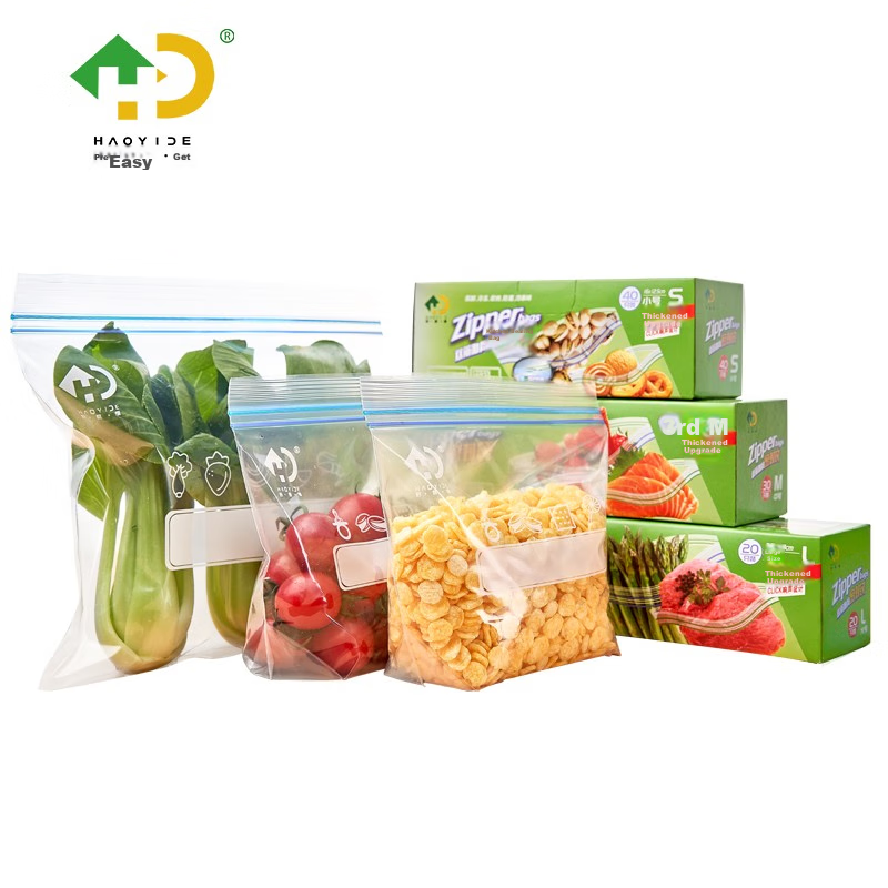 Hao Yi De Double-Sealed Food Storage Bags, Refrigerator Freezer Food Storage Bags, Nut Moisture-Proof Fresh-Keeping Bags
