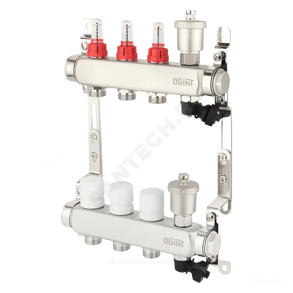 Группа коллект нерж расход 1" м/м 9в 3/4" ЕК н/р в/к Ogint 9505-08