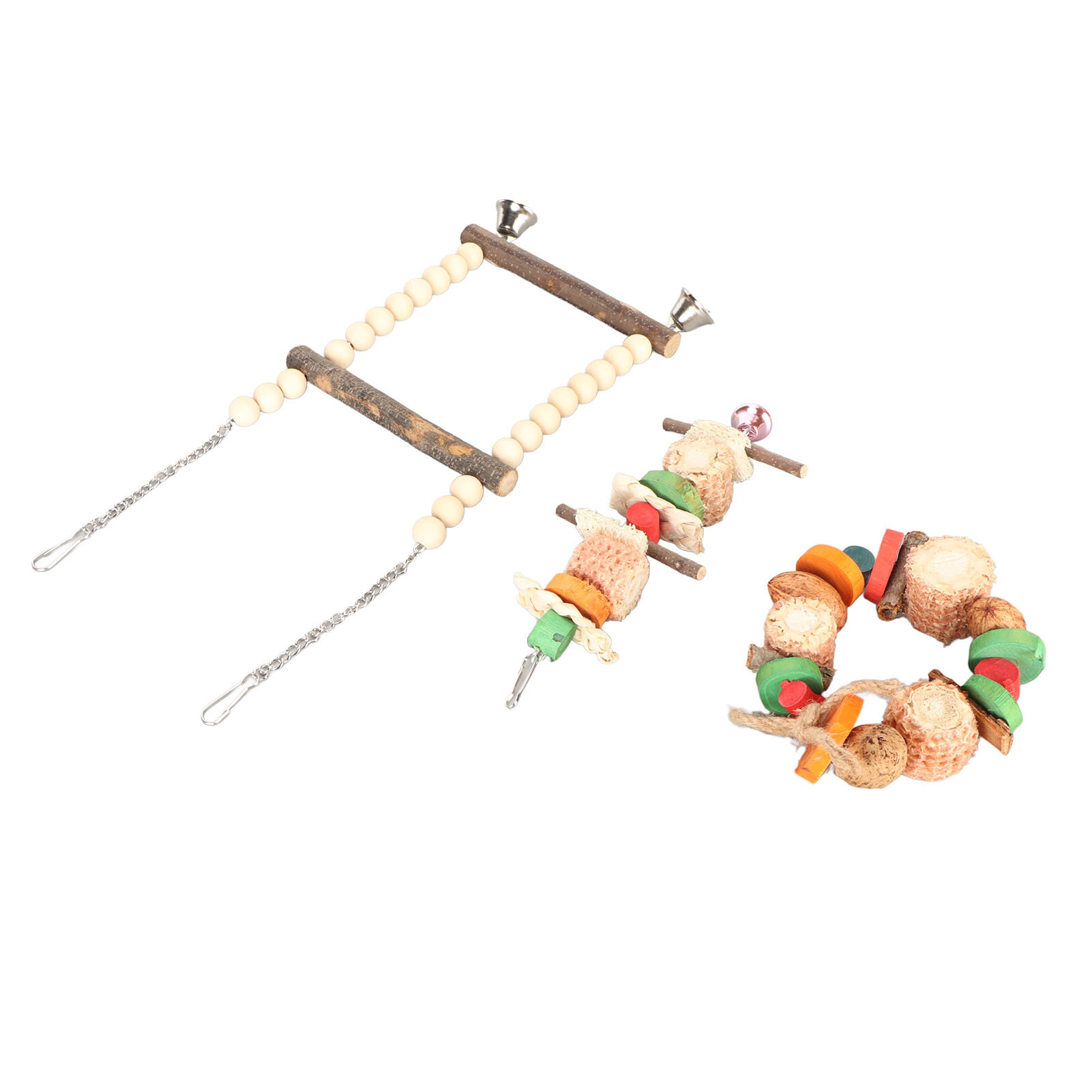 Игрушка-качалка для попугая, забавная игрушка-качели с устойчивостью к укусам, кукурузные початки, жевательные деревянные игрушки-качалки для птиц с игрушечной веревкой для птиц, попугаев, волнистого попугайчика, попугайчика, кореллы, какаду