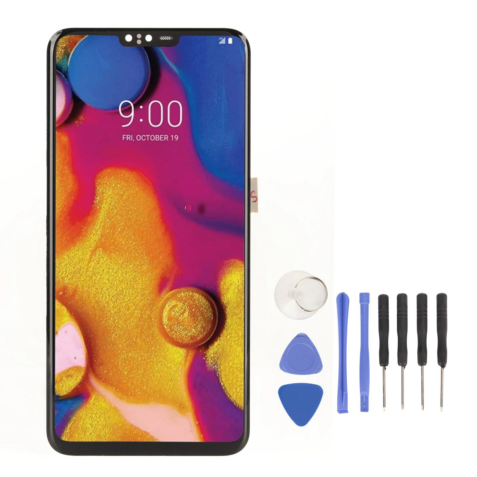 6,4-дюймовый LED LCD-дисплей с сенсорным экраном и дигитайзером для LG V50 ThinQ 5G, устойчивый к царапинам.