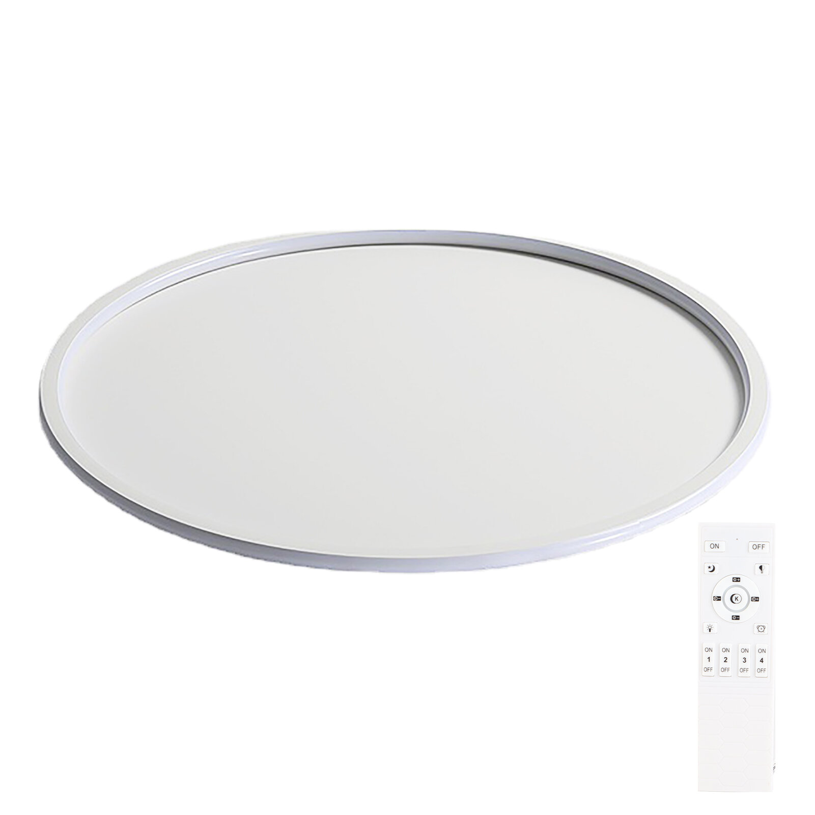 Круглый плоский светильник, минималистичный светодиодный потолочный светильник в скандинавском стиле для гостиной, 100‑265 В, белый, 40 см