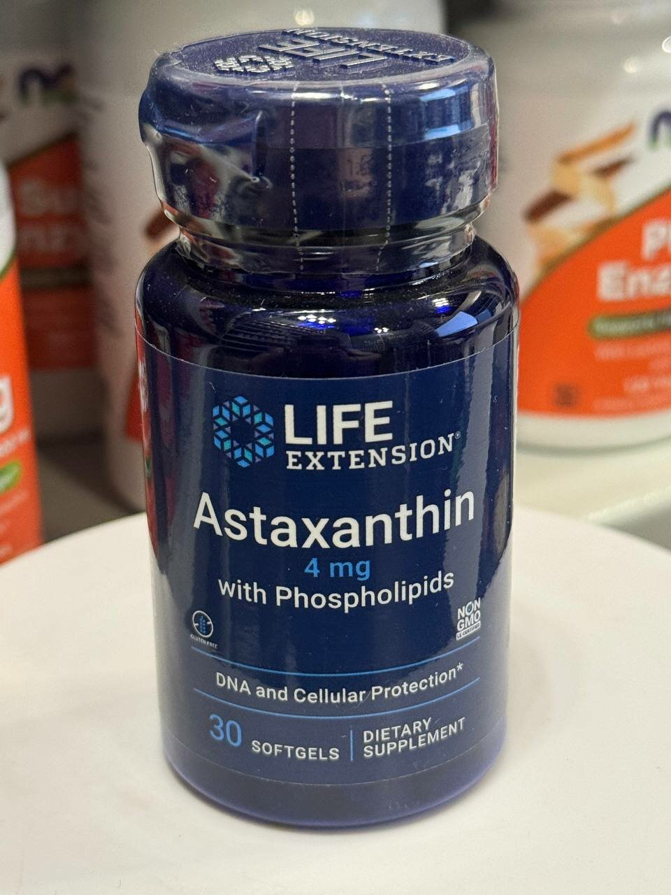 Life Extension Astaxanthin 4 mg, Астаксантин с фосфолипидами, 30 гелевых капсул