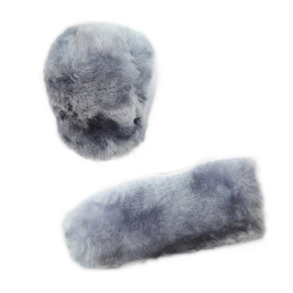 Чехол плюшевый на ручник и рычаг КПП авто, набор