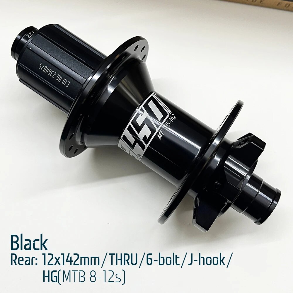 Koozer 450 задняя втулка 32 отверстия сталь Черный, Black 28H 12x142 HG