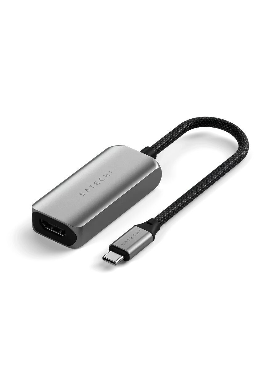 Адаптер Satechi USB-C To HDMI 2.1 8K Adapter. Цвет: серый космос