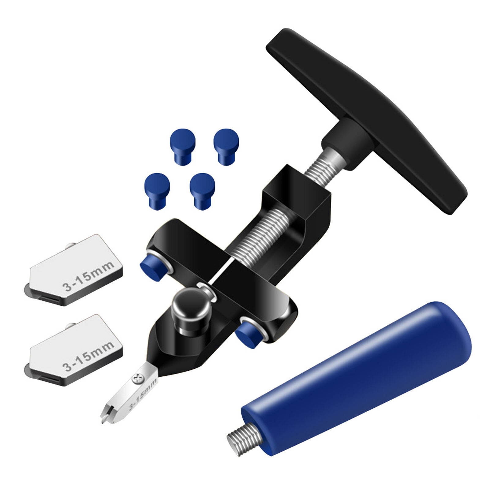 Набор инструментов для резки стеклянной плитки 2 в 1, ручной нож для резки 3‑15 мм, набор инструментов для самостоятельной работы