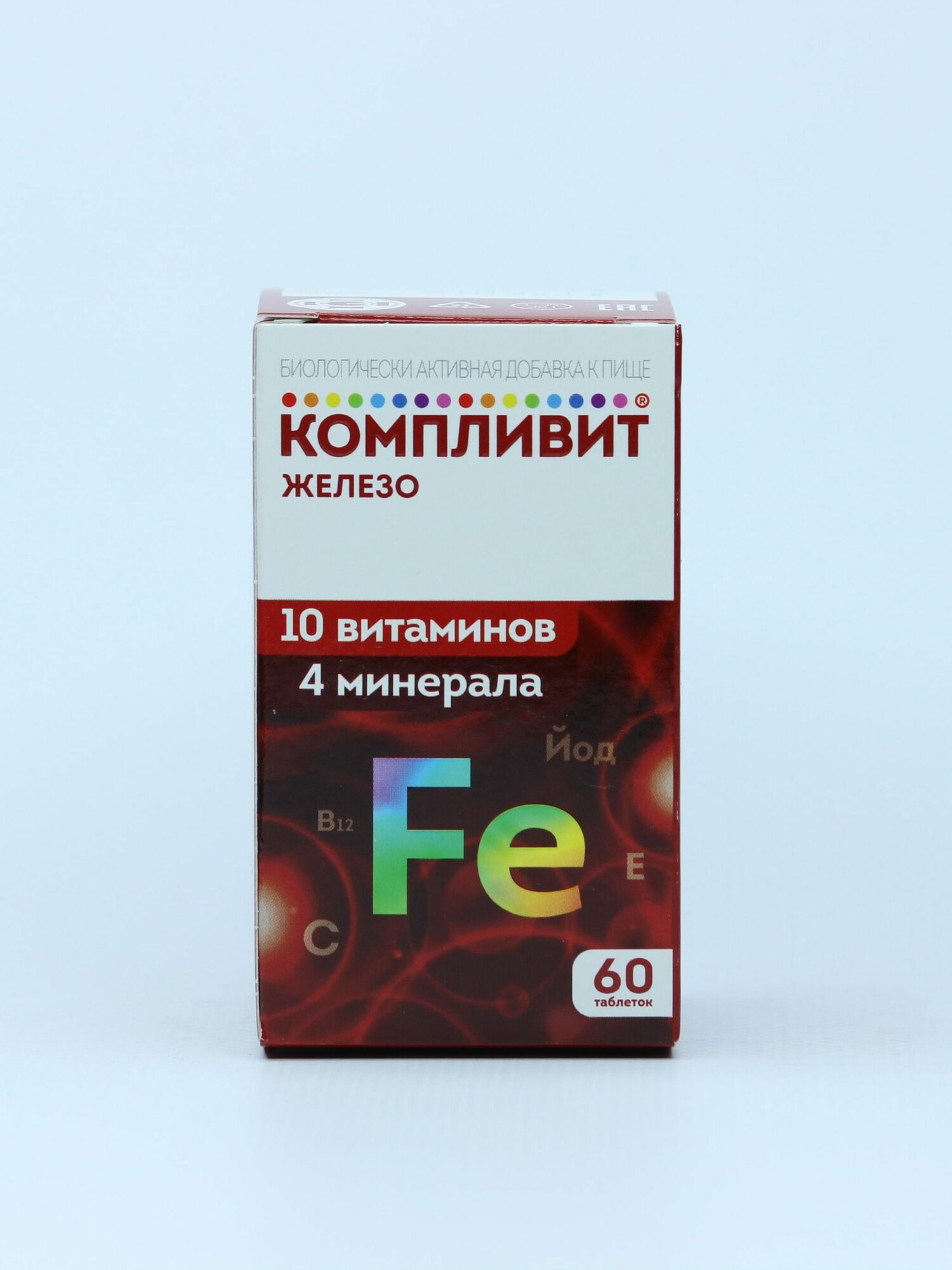 Биологически активная добавка к пище Компливит Железо таблетки 525 мг 60 шт