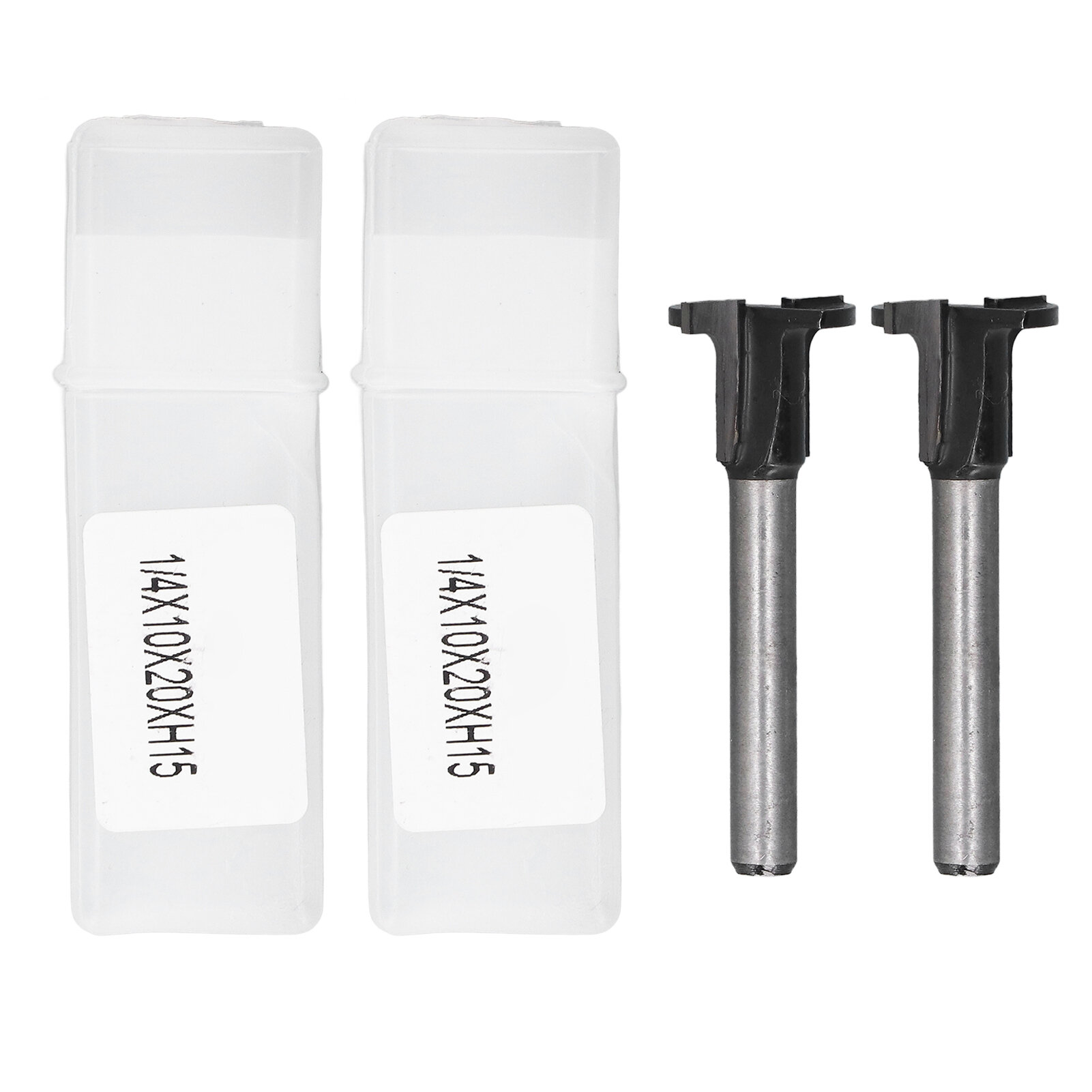 2 шт. Г-образные фрезы 90°, твердосплавные, для пазов в дереве