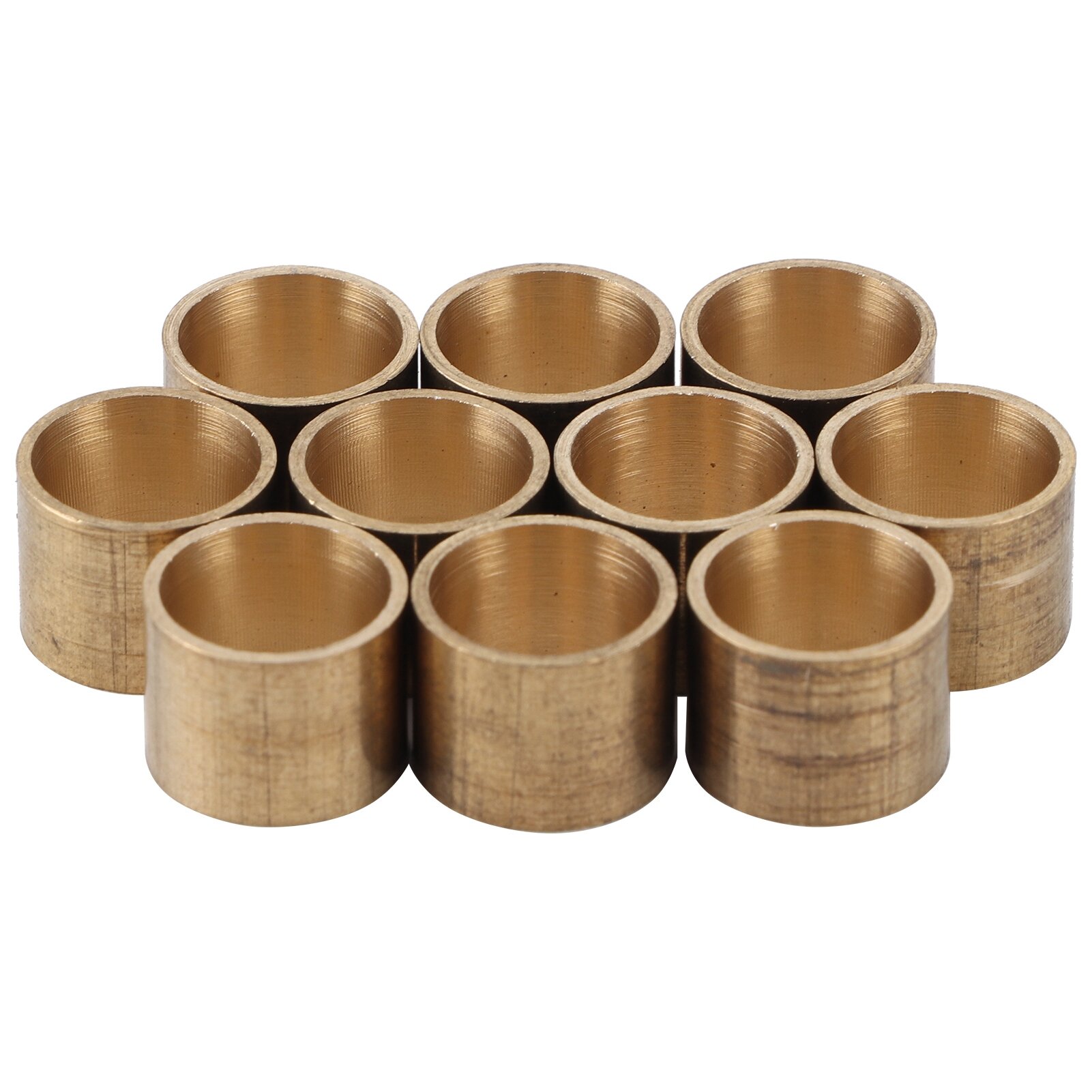 10 шт. 10 мм латунные наконечники для бильярдного кия, медные наконечники для снукера, аксессуары для ремонта пула, без зубцов, прочные