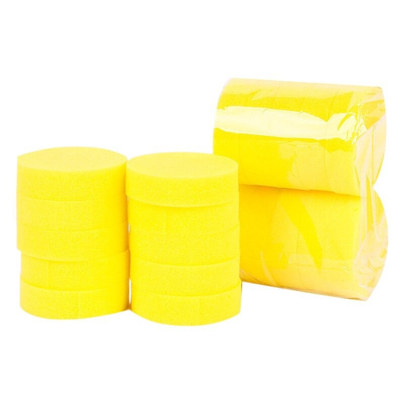 Губка для мойки автомобиля, с воском, желтая, 1,8х10 см