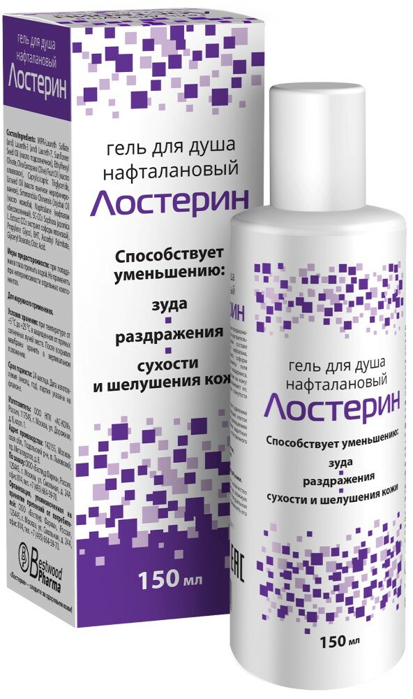 Лостерин гель для душа нафталановый 150 мл