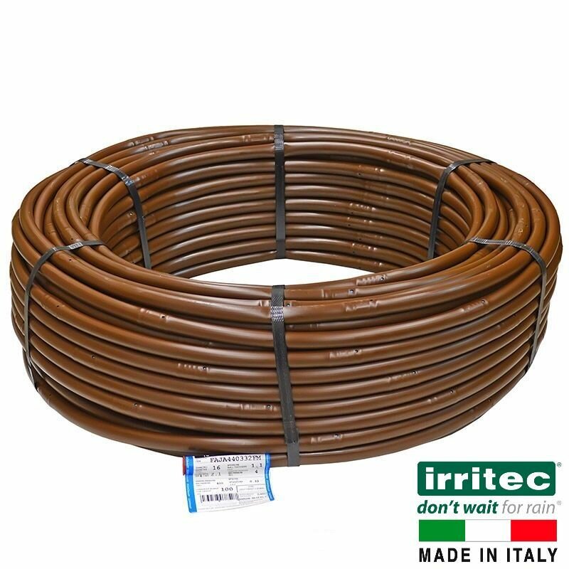 Капельная трубка MULTIBAR IRRITEC16мм. 2,1 л/ч 33см. комп. 100м. коричневый.