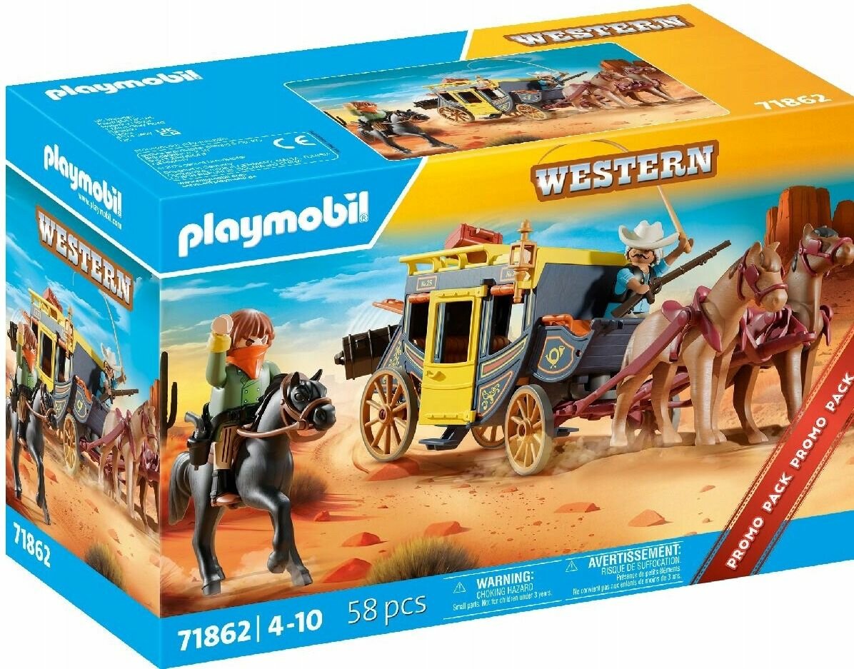 Конструктор Playmobil Western - Ограбление дилижанса - Плеймобиль 71862