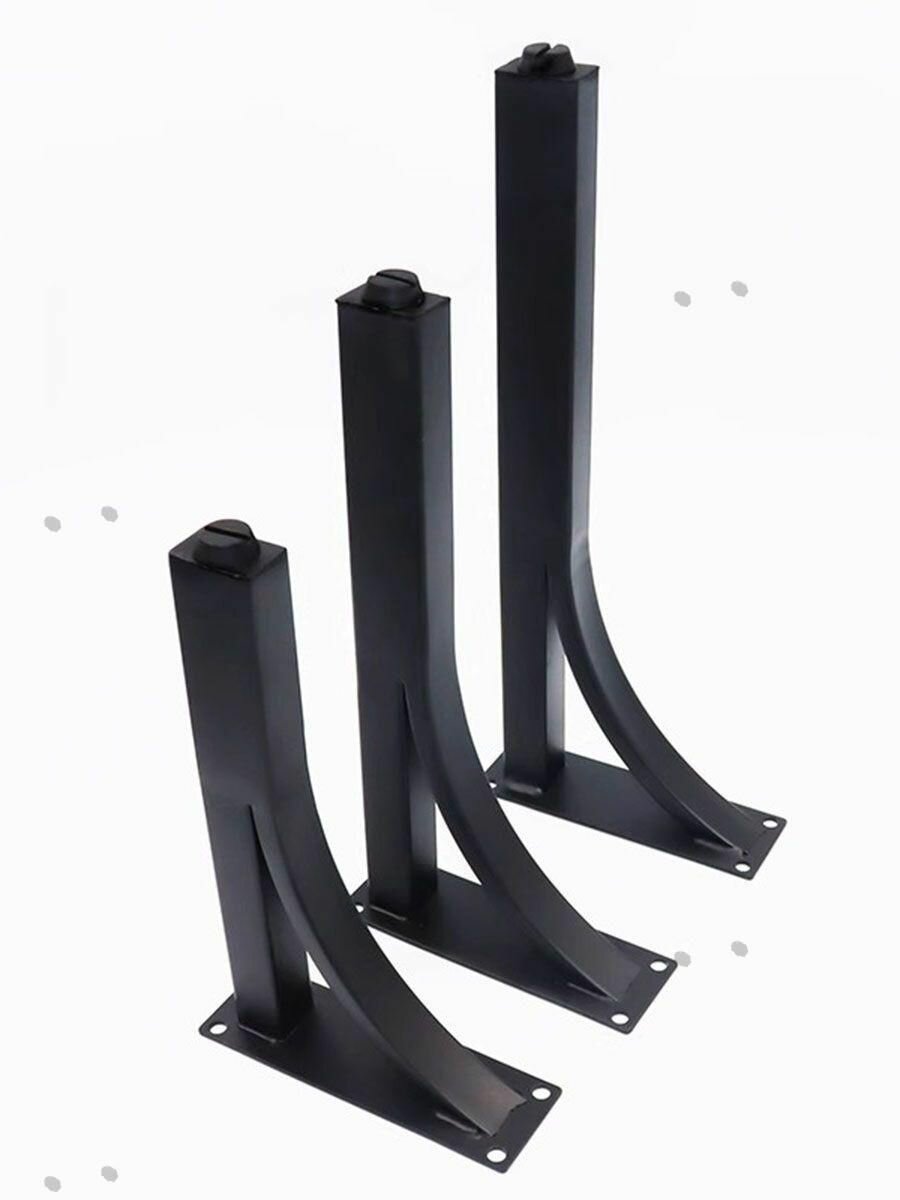 Ножки мебельные металлические/подстолье для стола/опора, высота 20-30см, черный 4 шт.