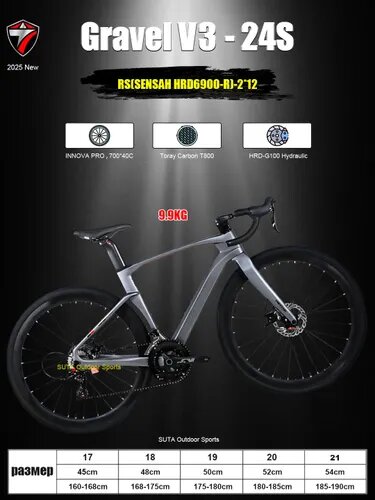 TWITTER BIKE Велосипед Гравийный, Gravel V3 RS-24