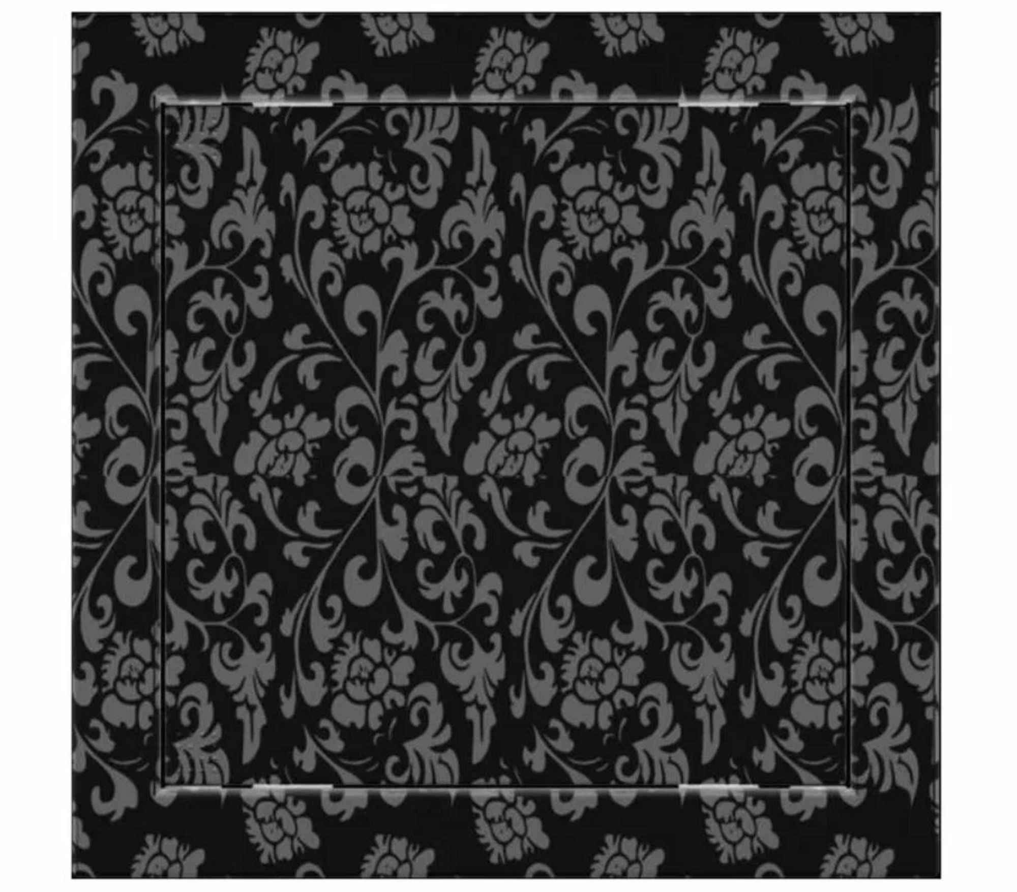 Ревизионный люк-дверца пластиковый нажимной ERA Л1515 Black design 168х168 мм с фланцем 146х146 мм