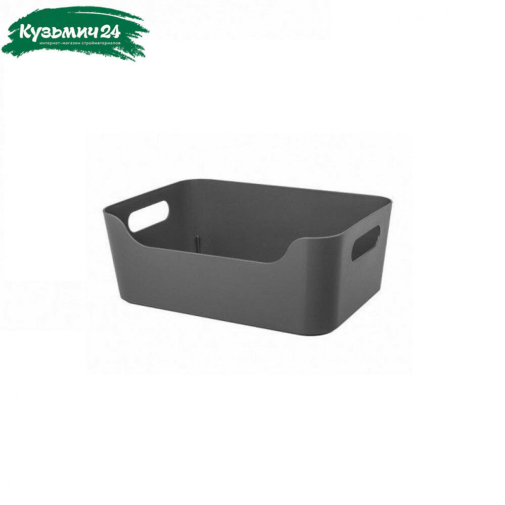 Корзина ECONOVA Scandi пластиковая серая 105х190х270 мм 4.6л